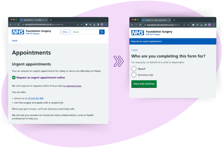 NHS Online Patient Access - Silicon Practice